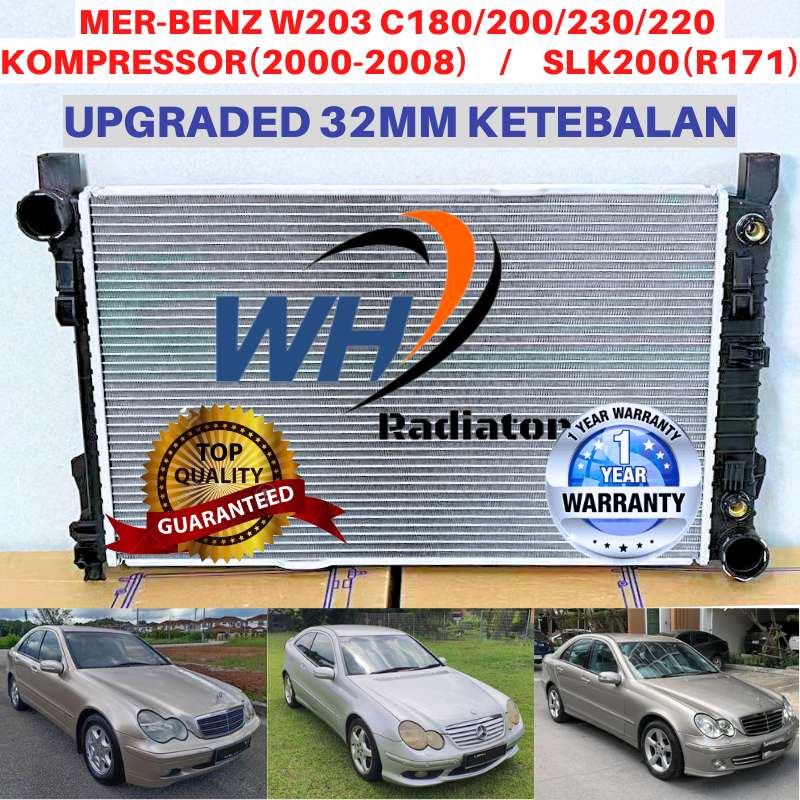 MERCEDES BENZ W203 C180/C200/C230 KOMPRESSOR / SLK R171 (32mm) UPGRADED ...