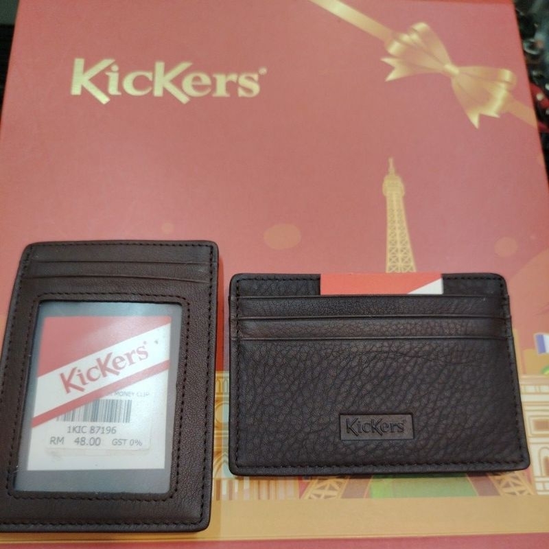 Kickers Genuine Card Holder With Money Clip 87195/87196 | Shopee Malaysia