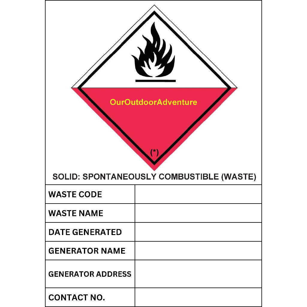 Scheduled Waste Label (English & Malay) NON-WATERPROOF STICKER PAPER A5 ...