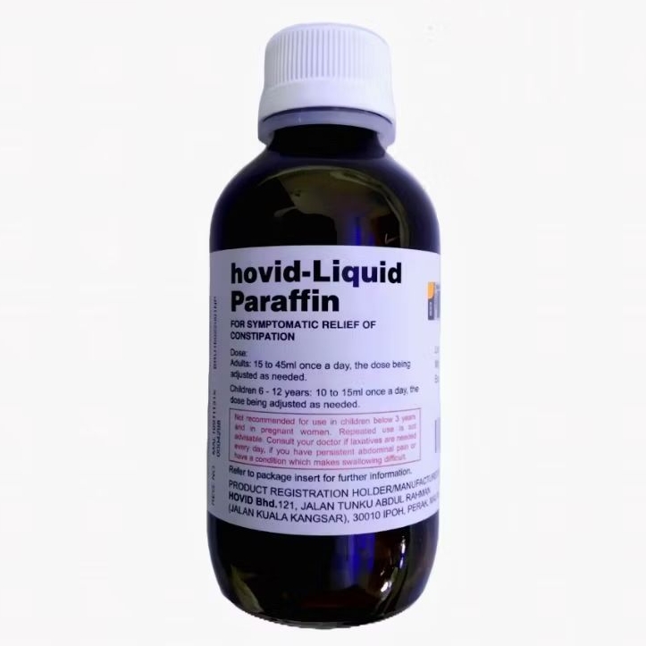 Hovid Liquid Paraffin 100ml (Exp 05/2026) For relief from constipation ...
