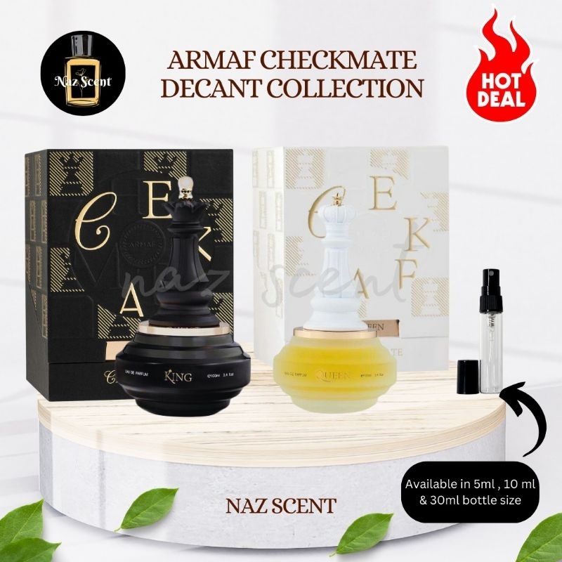 Armaf Checkmate Decant Collections ( King / Queen ) | Shopee Malaysia