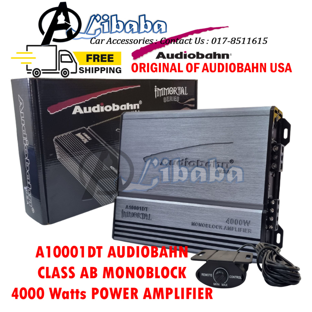 [ORIGINAL] A10001DT ORIGINAL AUDIOBAHN Class D DIGITAL 4000Watts ...