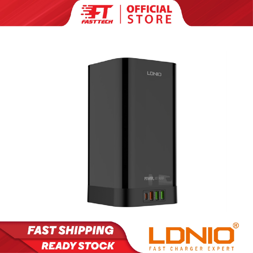 [New Stock] LDNIO SKW6457 Tower Extension Socket with 2500W, PD QC3.0 ...