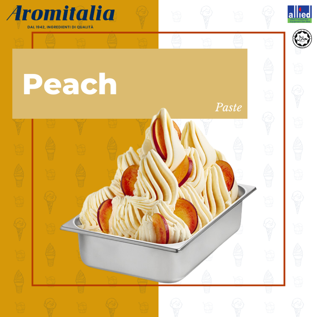 Peach Paste For Gelato Ice Cream (3.5kg) [Aromitalia Italy] | Shopee ...
