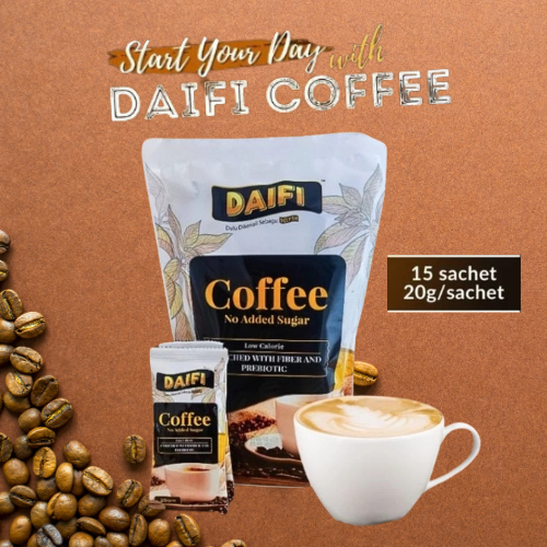Daifi White Coffee 3 in 1 (Delysh) Kopi Sedap Tanpa Gula Putih Rendah ...