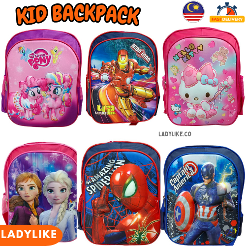 School Bag Kid Fashion Children Kindergarten Beg Tadika Budak Beg ...