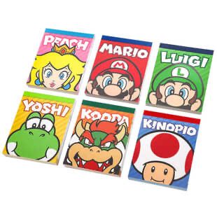 USJ .Nintendo world.Japan limited.Super Mario Notepad 6set[Direct from ...