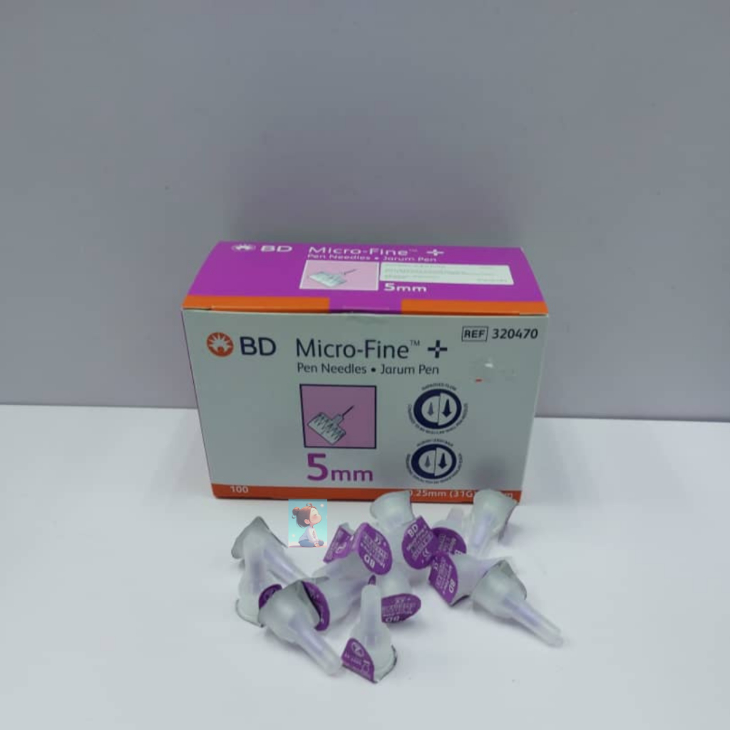BD Micro-Fine Pen Needles 5mm x 0.25mm( 31G) x 100s (Exp : 11/2027 ...