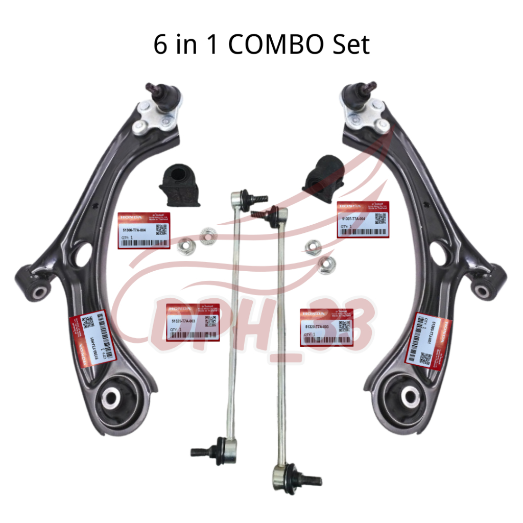 [6 IN 1 COMBO] OEM Front Lower Arm / Stabilizer Link / Bush - Honda HRV ...