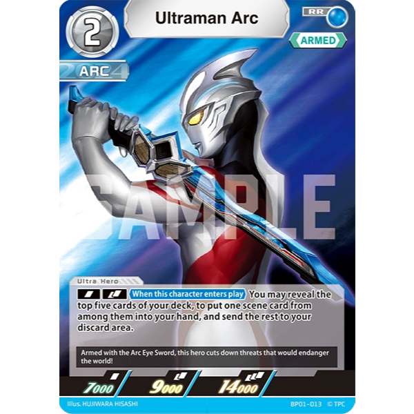 Ultraman Card Game BP01-013 Ultraman Arc | RR | English Version | Shopee Malaysia