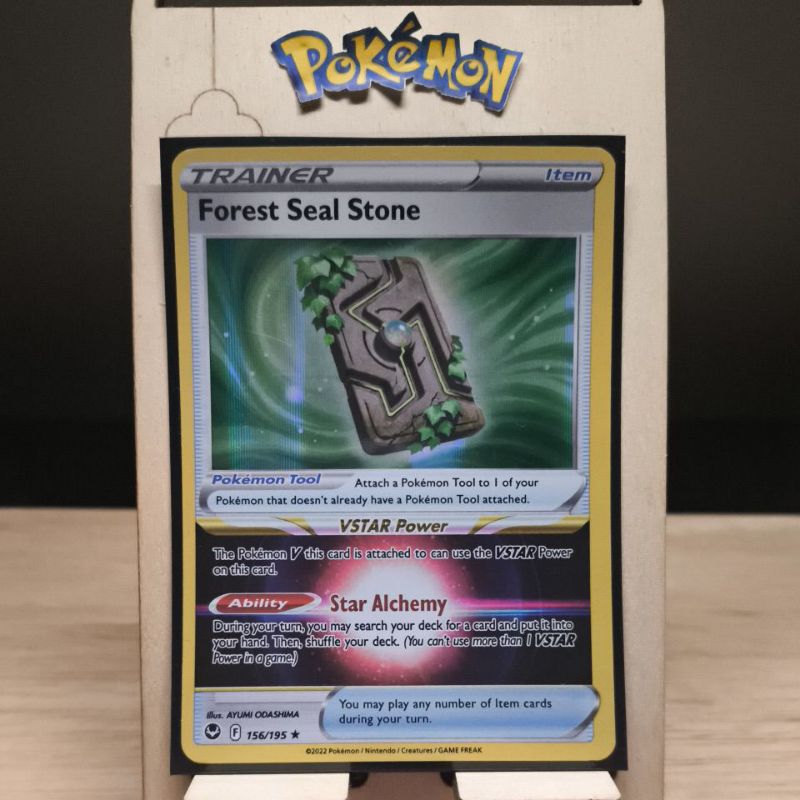 [ORI] Forest Seal Stone F 156/195 Pokemon PTCG | Shopee Malaysia