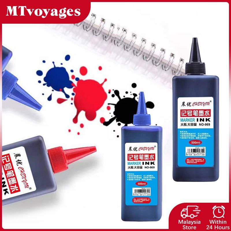 500ml Marker Pen Refill Ink Big-Headed Pen Refill Ink Mark Oil-Based ...