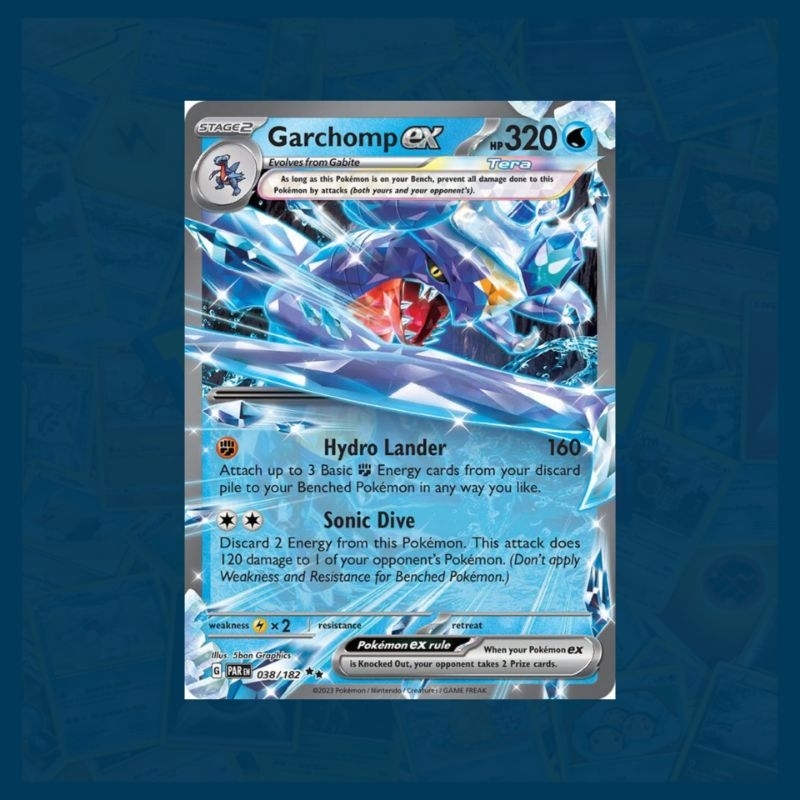 Garchomp Ex (038/182) Ultra Rare I Paradox Rift I Pokemon TCG Card ...