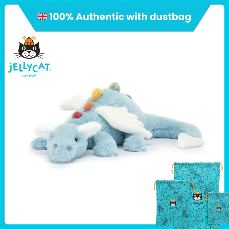 [Jellycat] 100% Original Sky Dragon | Shopee Malaysia