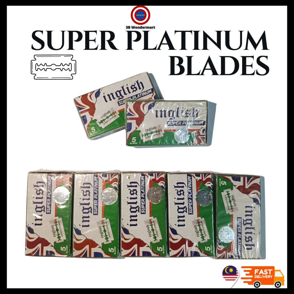 Barber Razor Blade Super Platinum Razor Mata Pisau Cukur Murah | Shopee ...