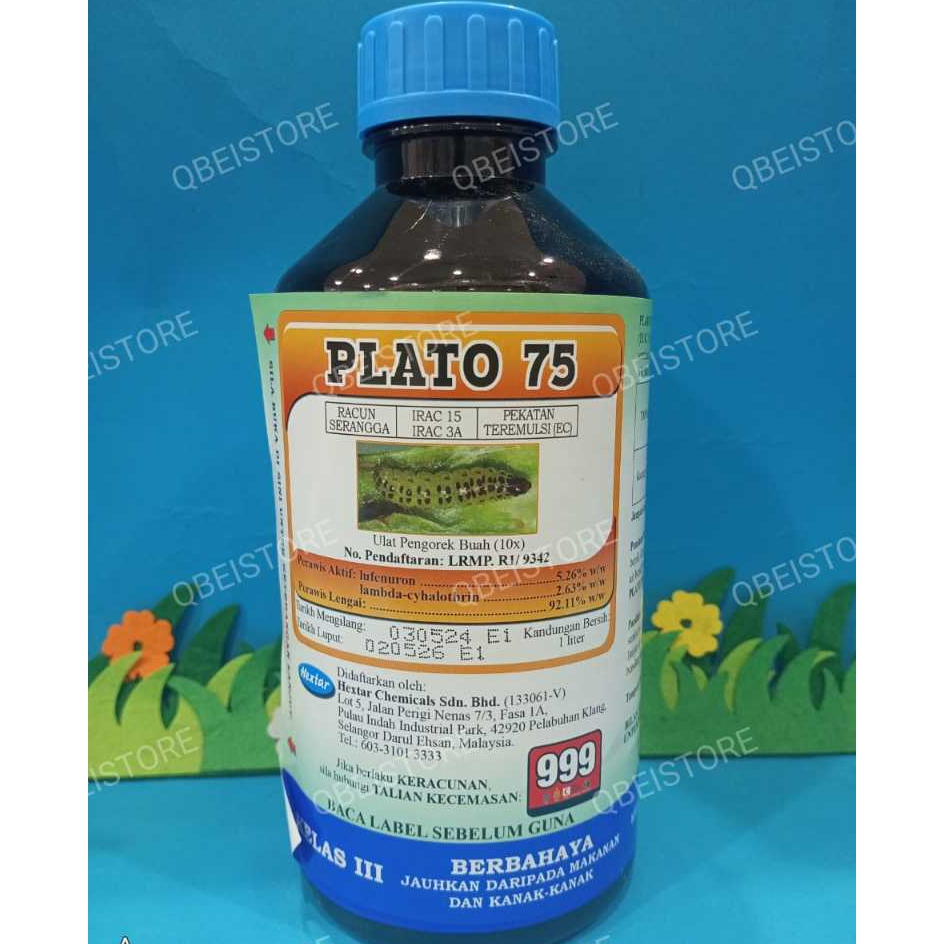 PLATO 75 1 LITER RACUN SERANGGA (LUFENURON 5.26% LAMBDA-CYHALOTHRIN 2. ...