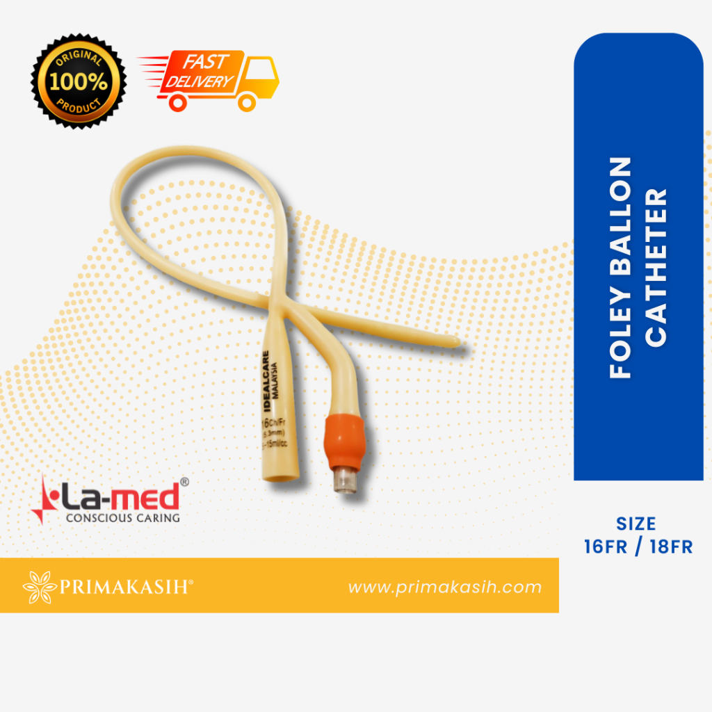 IDEALCARE / LA-MED FOLEY BALLOON CATHETER 16FR AND 18FR /PCS | Shopee Malaysia