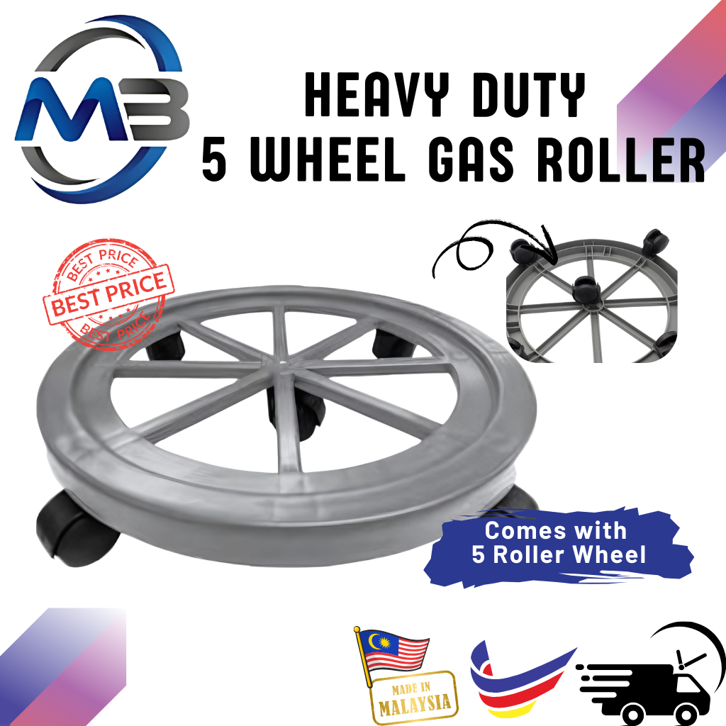 5 Wheel Gas Stand With Roller Colour / Roller Gas Cylinder Trolley ...