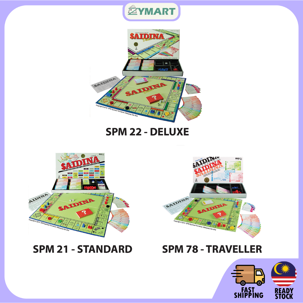 [ SPM Saidina Deluxe, Standard &Traveller ] Board Games SPM22, SPM21 ...
