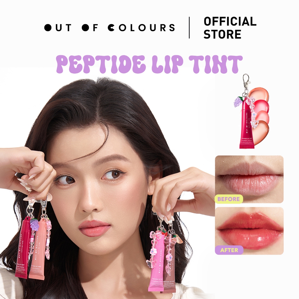 OUT OF COLOURS Peptide Lip Tint (6ml) Mini Lipstick Lip Stick Lip ...