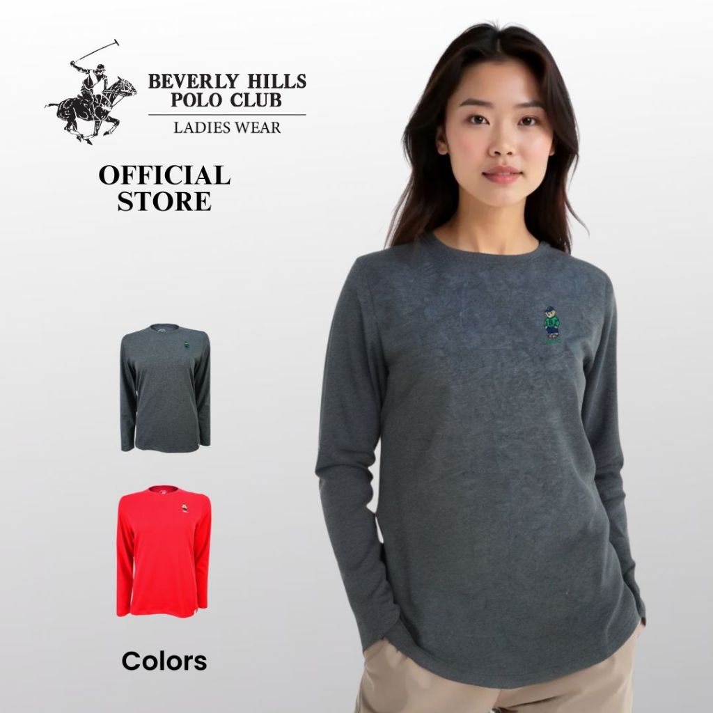 BHPC Women Polo Long Sleeve Shirt Bear Collection | Shopee Malaysia