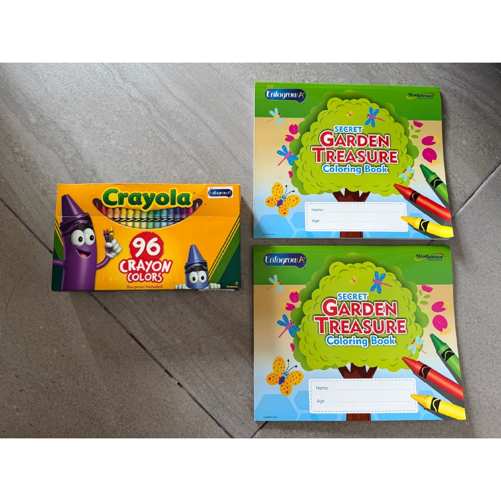 Crayola Crayon 96 Colors + 2 Coloring Book | Shopee Malaysia