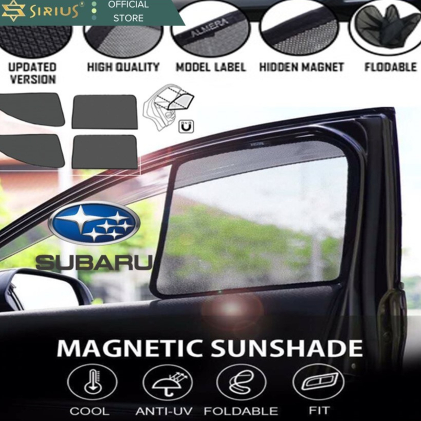 (MADE IN MALAYSIA) SUBARU XV 2018 - 2023 Magnetic Custom Fit Sun Shade ...