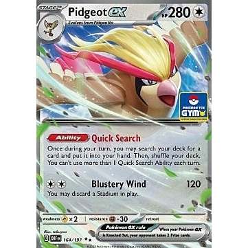 Pidgeot ex - 164/197 - Ultra Rare (GYM Stamp) | Shopee Malaysia