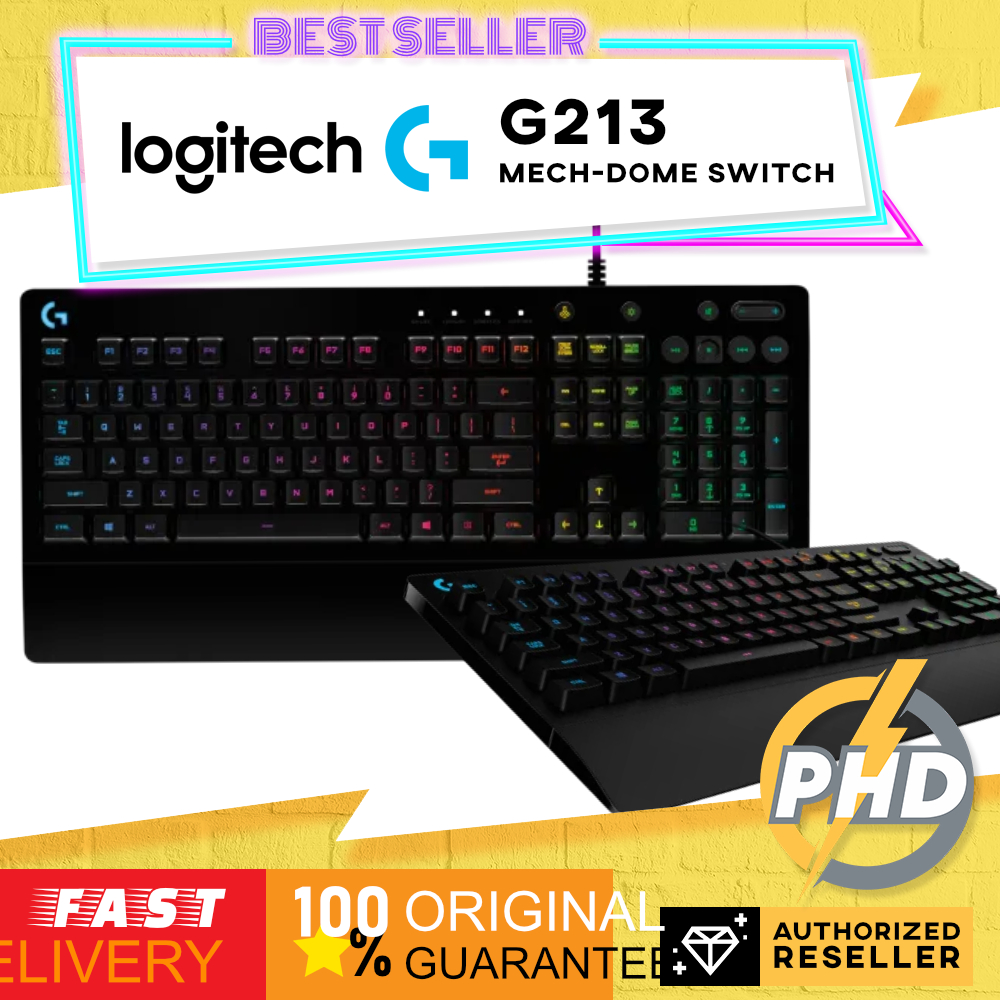 Logitech G213 Prodigy Gaming Keyboard/RGB Backlit/Black | Shopee Malaysia