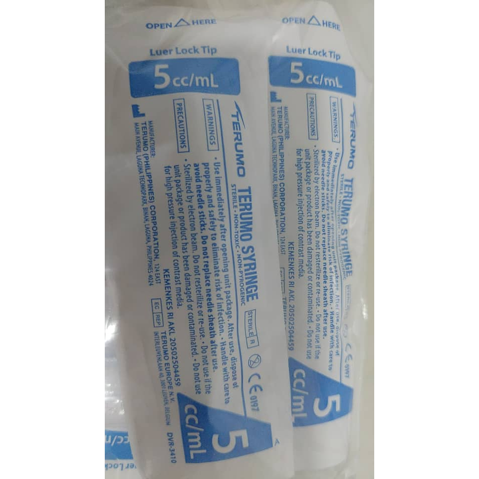 Terumo Syringe Luer Lock Tip 5ml ( Pack of 10pcs) SPECIAL OFFER | Shopee Malaysia