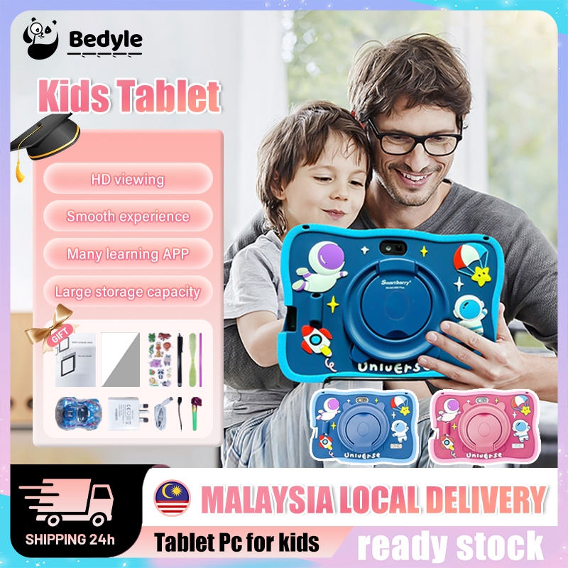 Tablet For Kids 7 inch WiFi Kids Tablet Android 4G + 128G Tablet budak ...