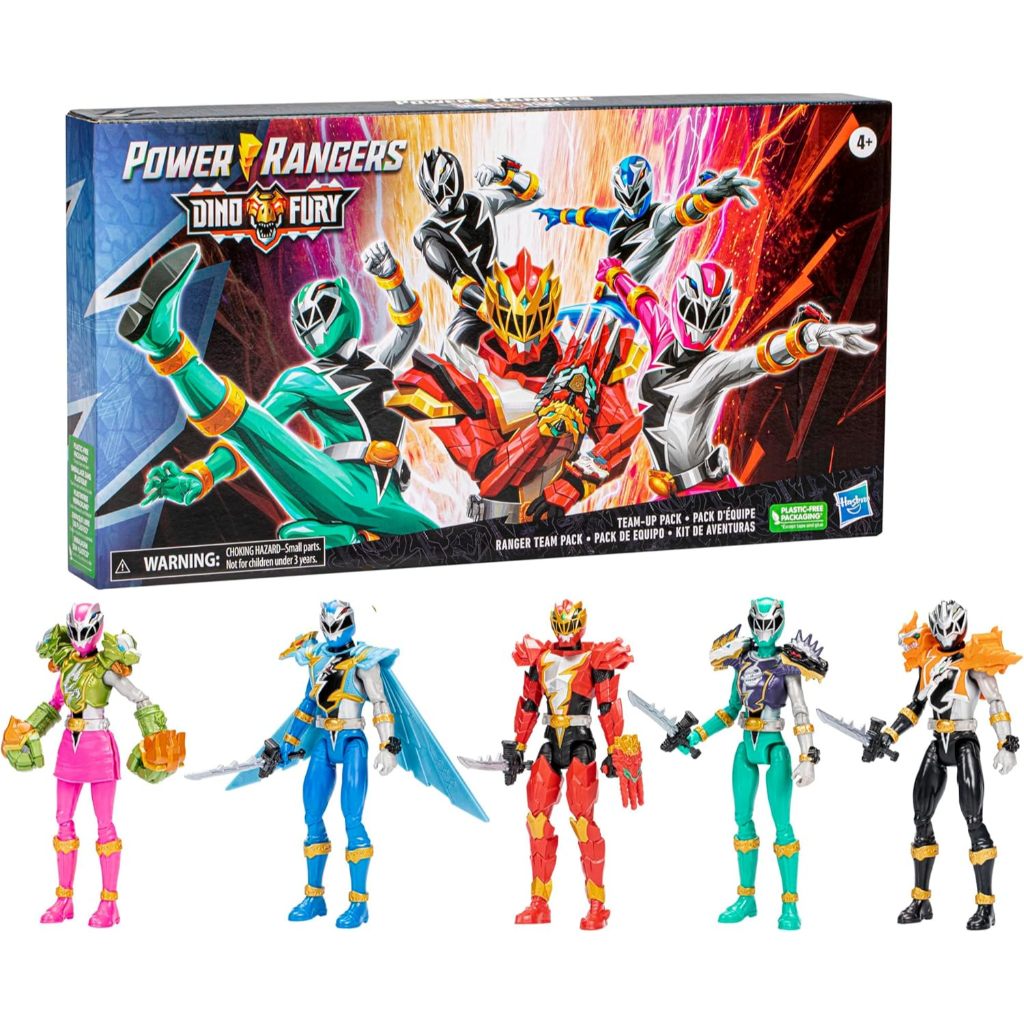 Hasbro Power Rangers Dino Fury Team Up Pack 6-Inch Action Figures ...