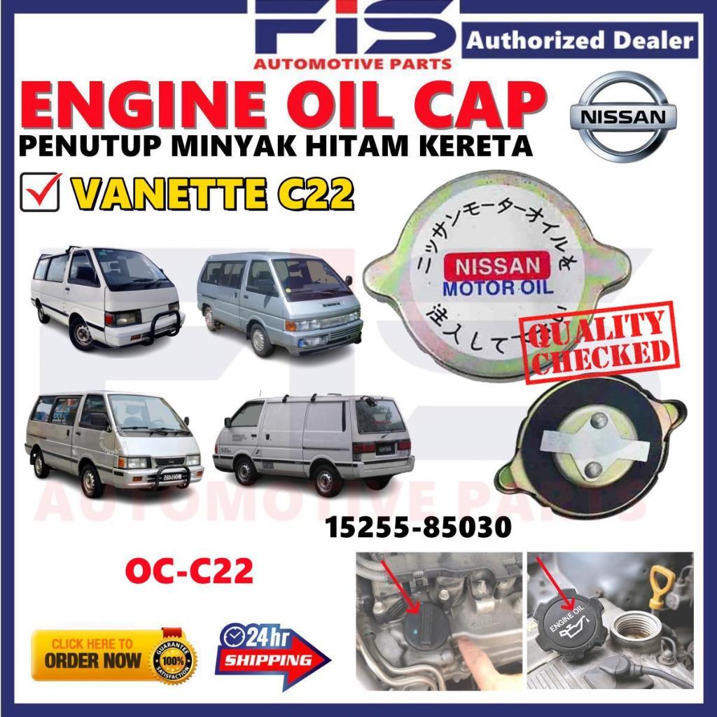 FIS Engine Oil Cap Nissan Vanette C22 Van Penutup Minyak Hitam Kereta ...