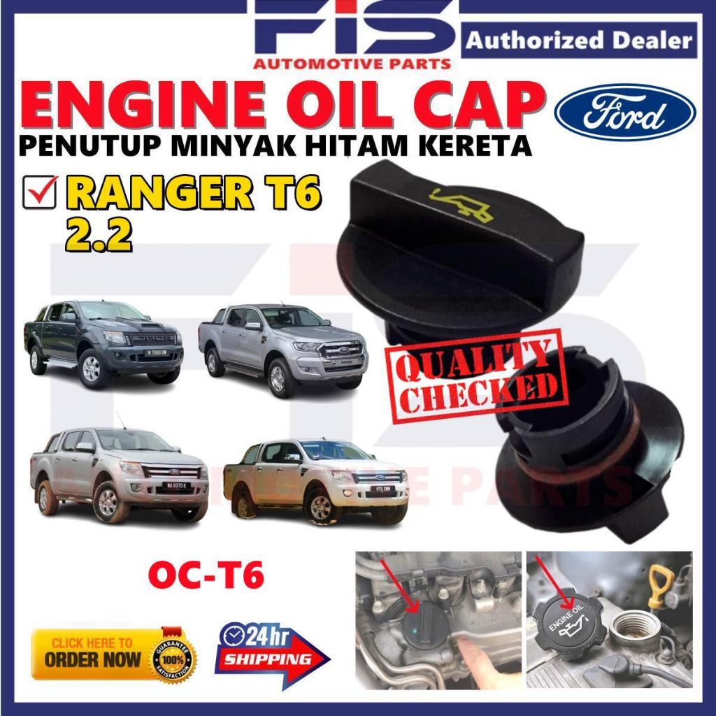 FIS Engine Oil Cap Ford Ranger T6 2.2 Penutup Minyak Hitam Kereta ...