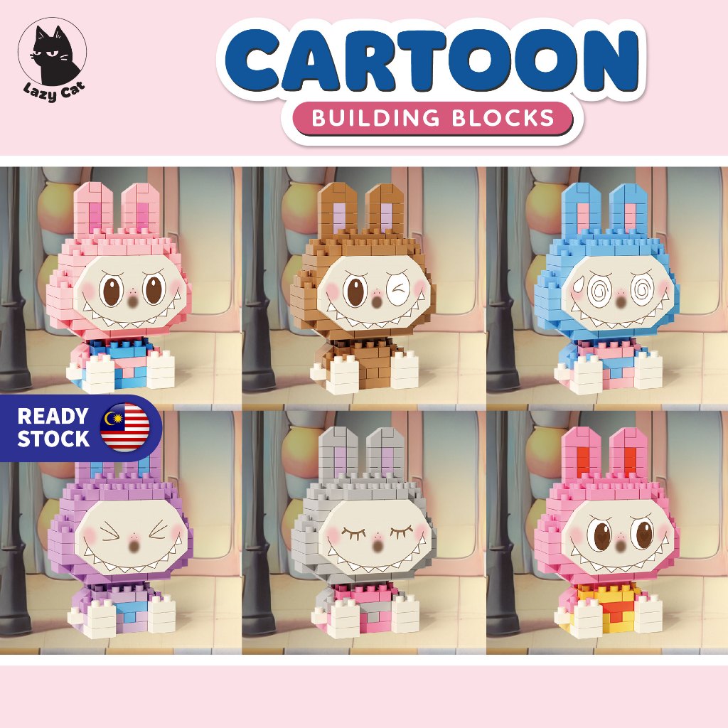 Mini Cute Trending Cartoon Nano Bricks Rabbit Building Block Kid Toys ...