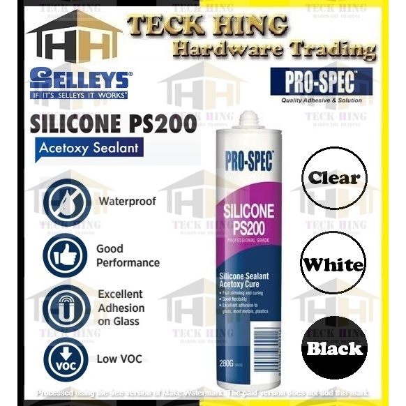 PRO SPEC by SELLEYS General Purpose Silcone Sealant / All Purpose ...