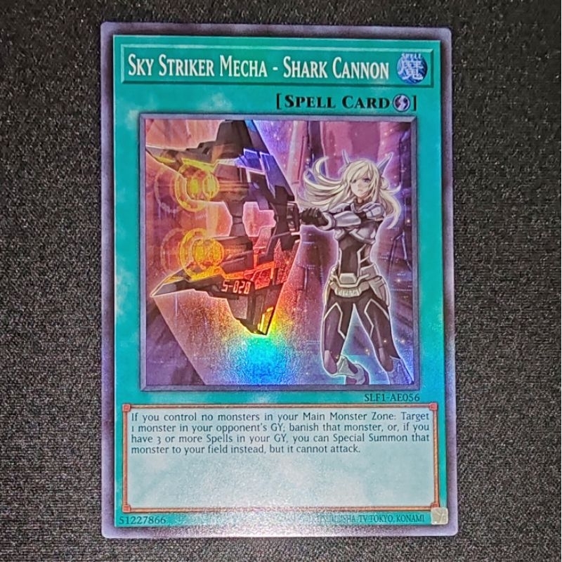 YUGIOH SLF1-AE056 Sky Striker Mecha - Shark Cannon[SR] | Shopee Malaysia