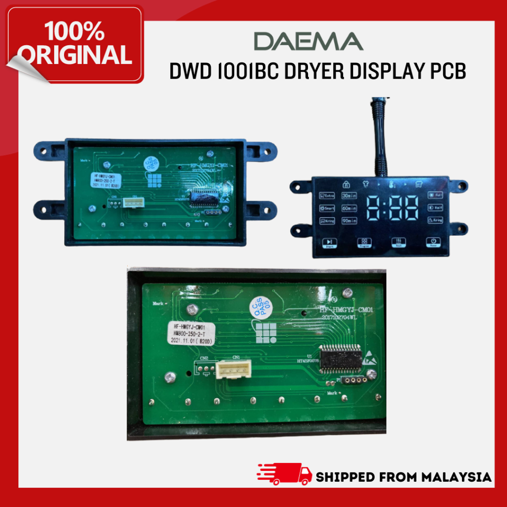 [DAEMA ORIGINAL SPAREPART] PCB DRYER DWD-1001BC (POWER/DISPLAY ...