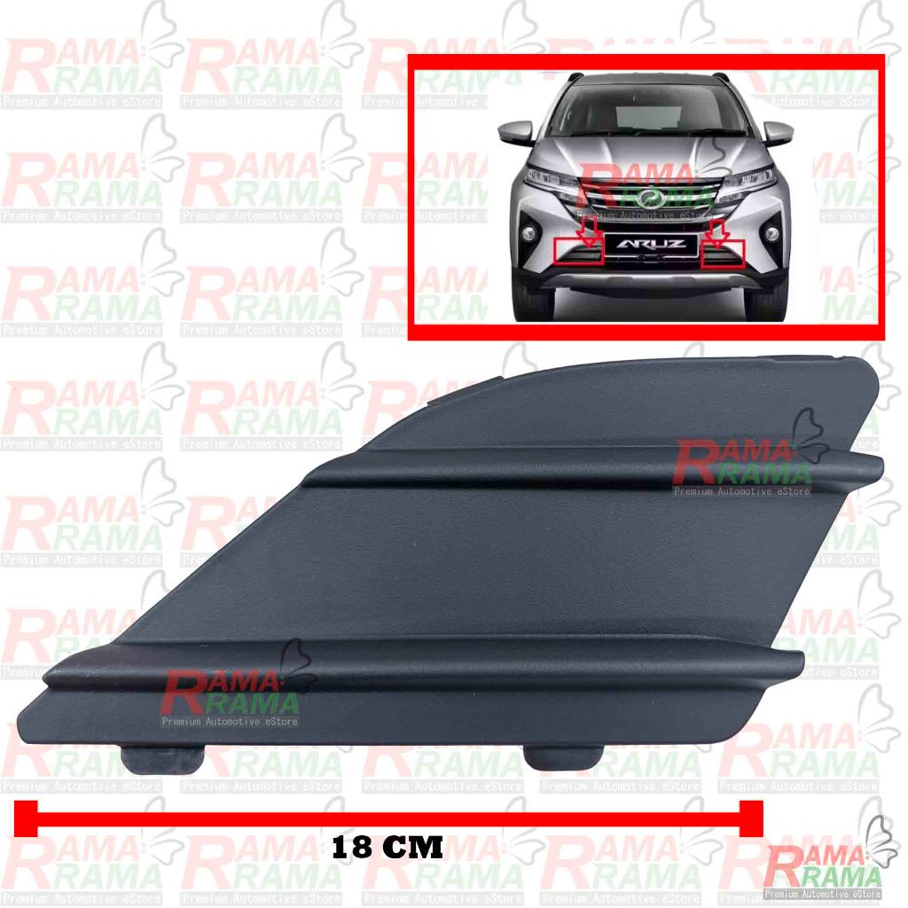 Perodua Aruz (2018) Front Rear Bumper Tow Cap Cover Towing PP Plastic ...