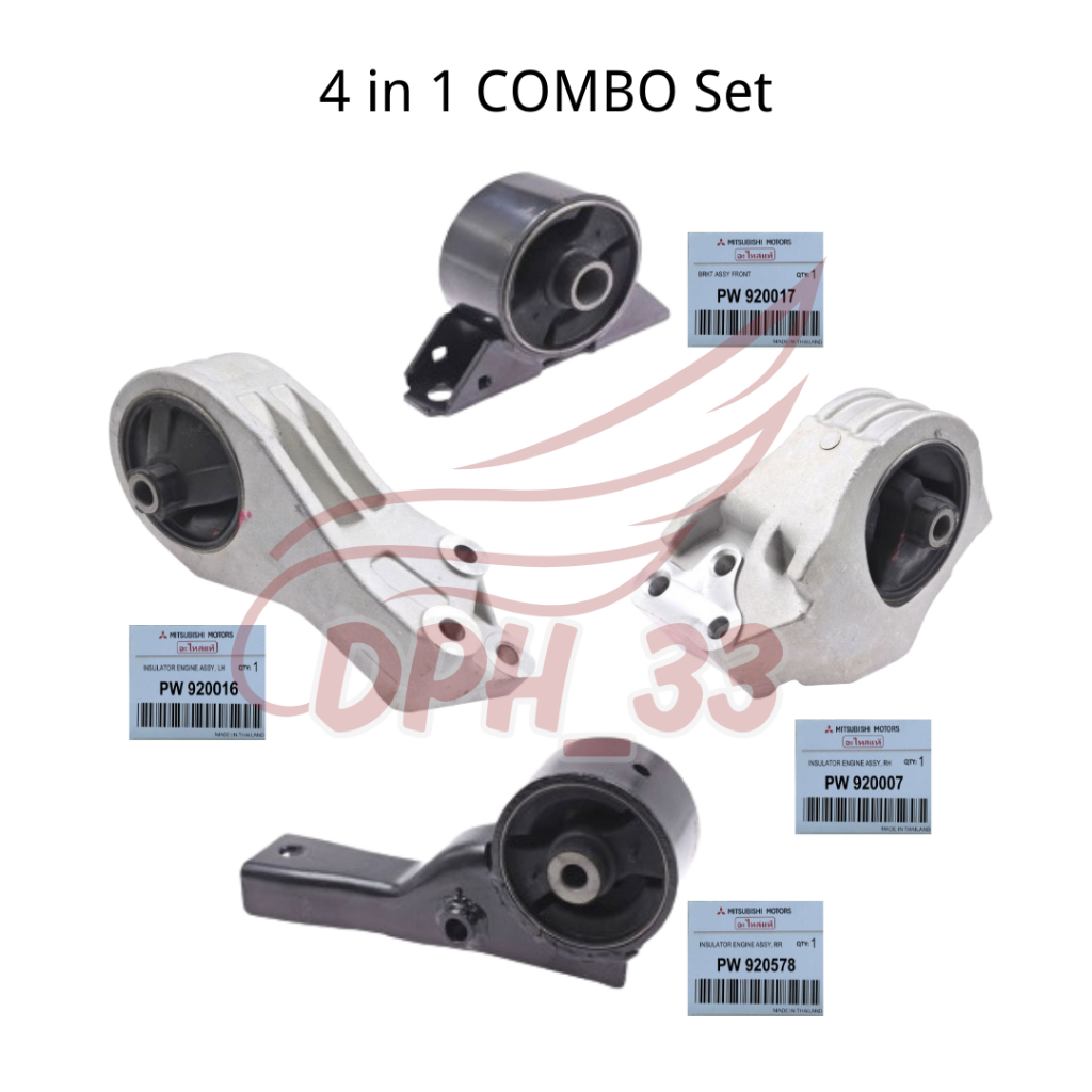 [4 IN 1 COMBO SET] Engine mounting for Proton Exora / Preve / Suprima S ...