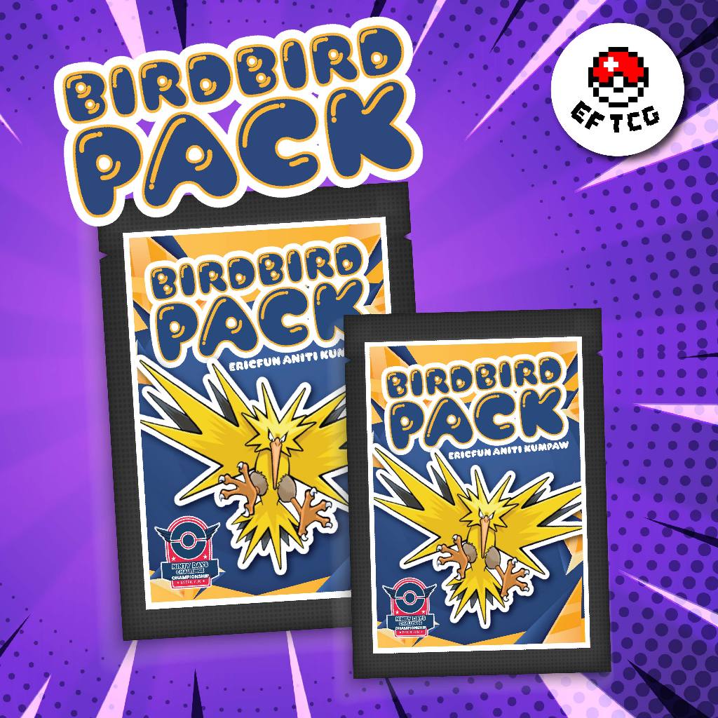 (EBB)POKEMON TCG ERICFUN BIRDBIRD PACK(1 PACK/3 PACKS/6PACKS) | Shopee ...