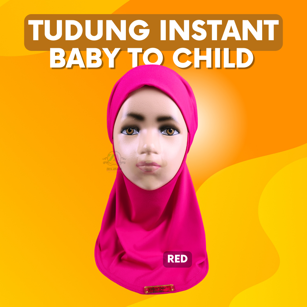Tudung Instant Syria Plain Baby Bertali Awning Less Khas Baby 8 Bulan ...