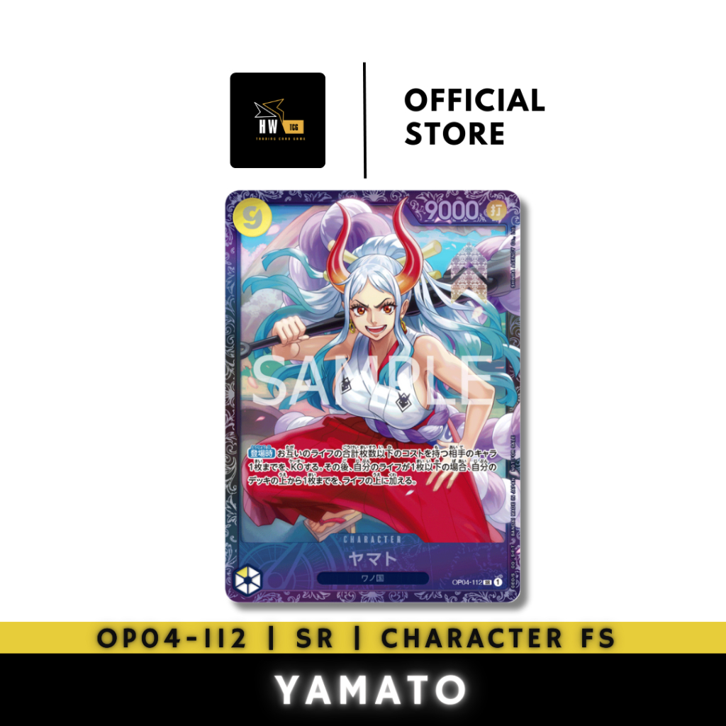 [HWTCG] ONE PIECE CARD GAMEOP04-112 | SR | CHARACTER FS Yamato JP | Shopee Malaysia