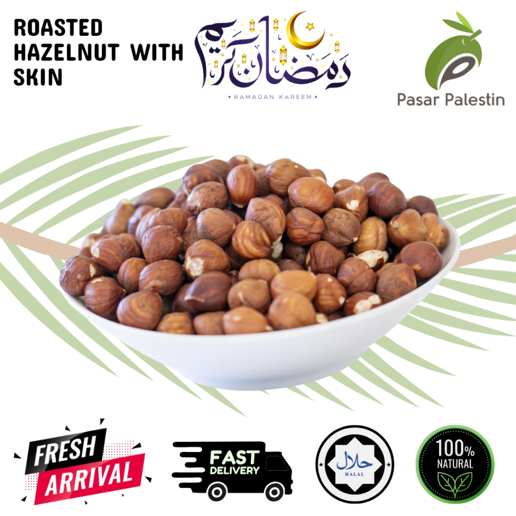 Roasted Hazelnuts with Skin (Blanched) - (1kg - 500g- 250g and 150g ...