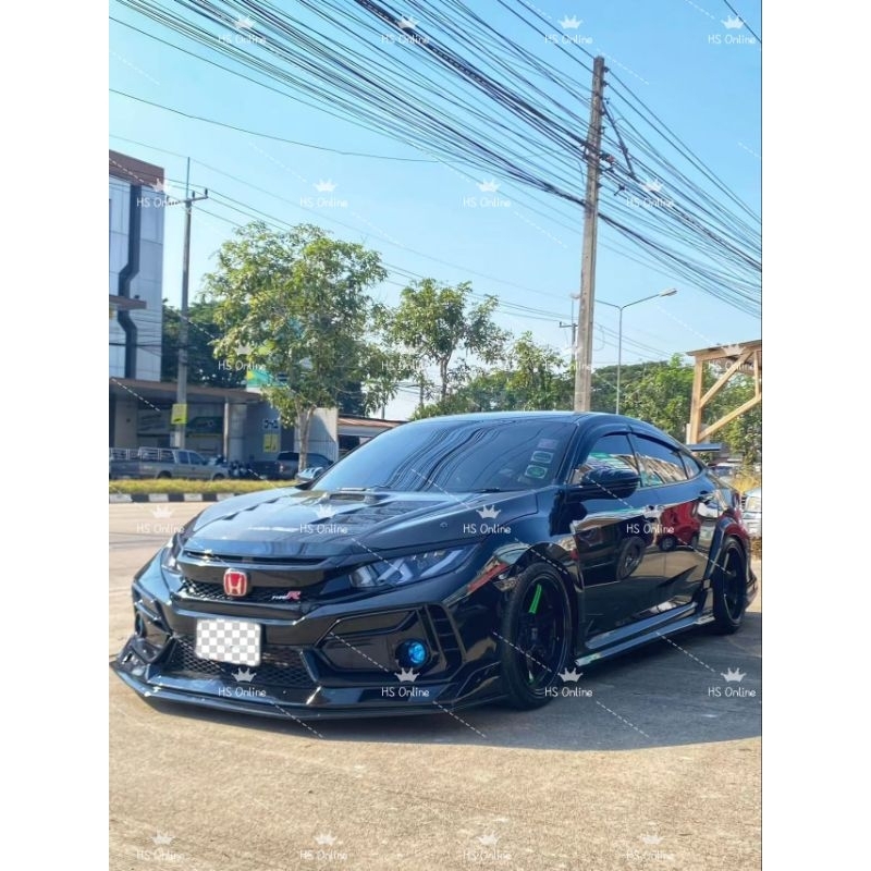 Civic Fc Convert FK8 Type R Bumper Using Front Lips Lip Diffuser EVS ...