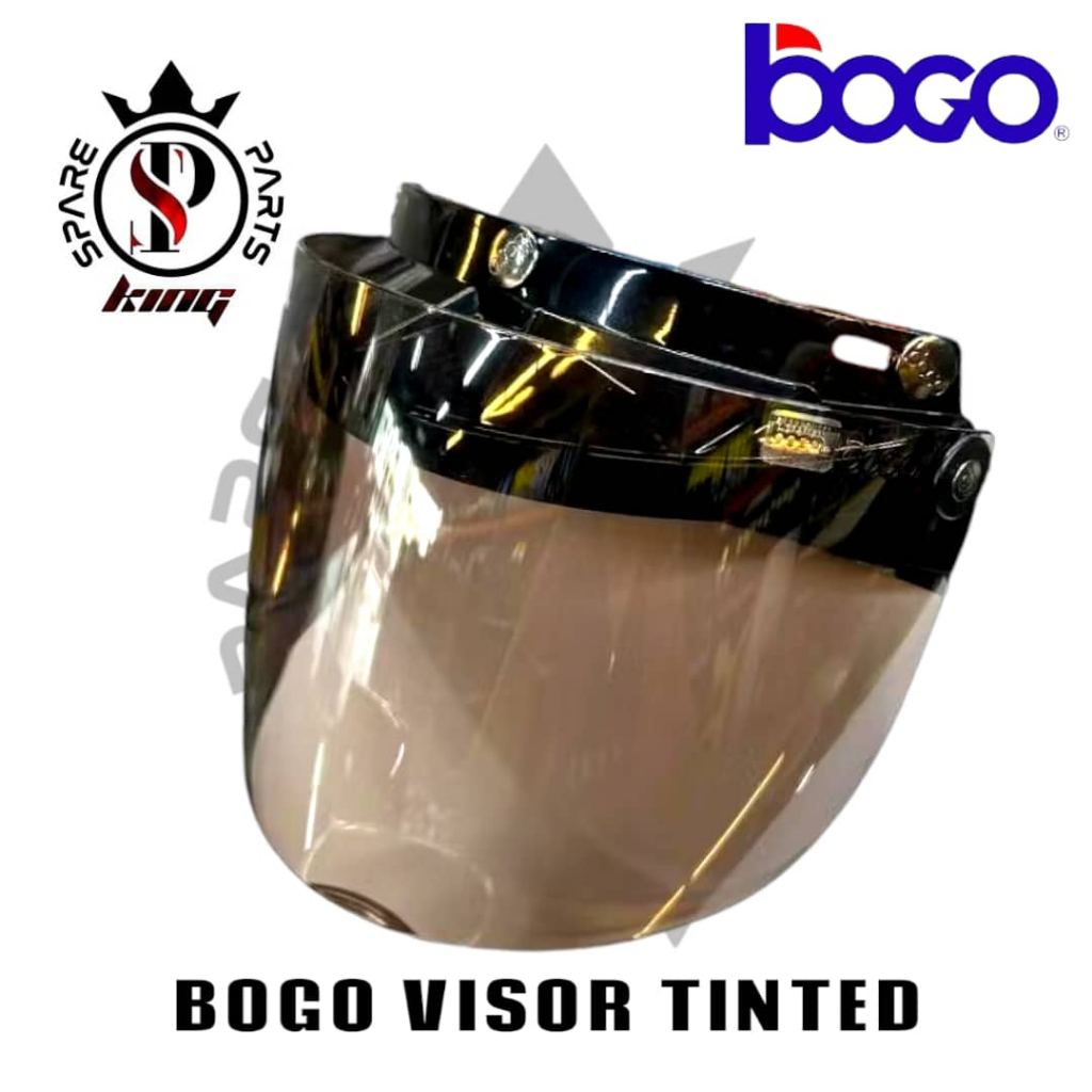 BOGO 3 BUTTONS FULL FACE SHIELD VISOR HELMET TINTED BOGO CAP VISOR TINTED FOR SGV99 MHR MAGNUM ...