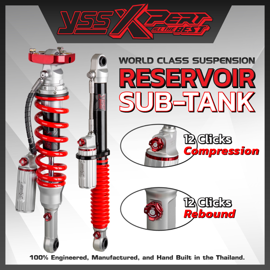 YSS XPert SubTank Reservoir Shock Absorber Toyota Hilux Toyota Fortuner ...
