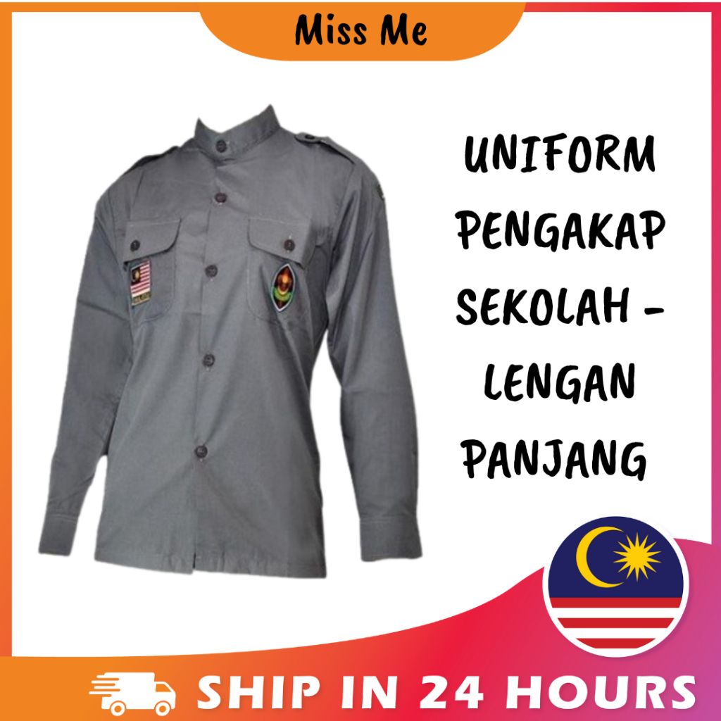 UNIFORM PENGAKAP SEKOLAH - LENGAN PANJANG missme | Shopee Malaysia