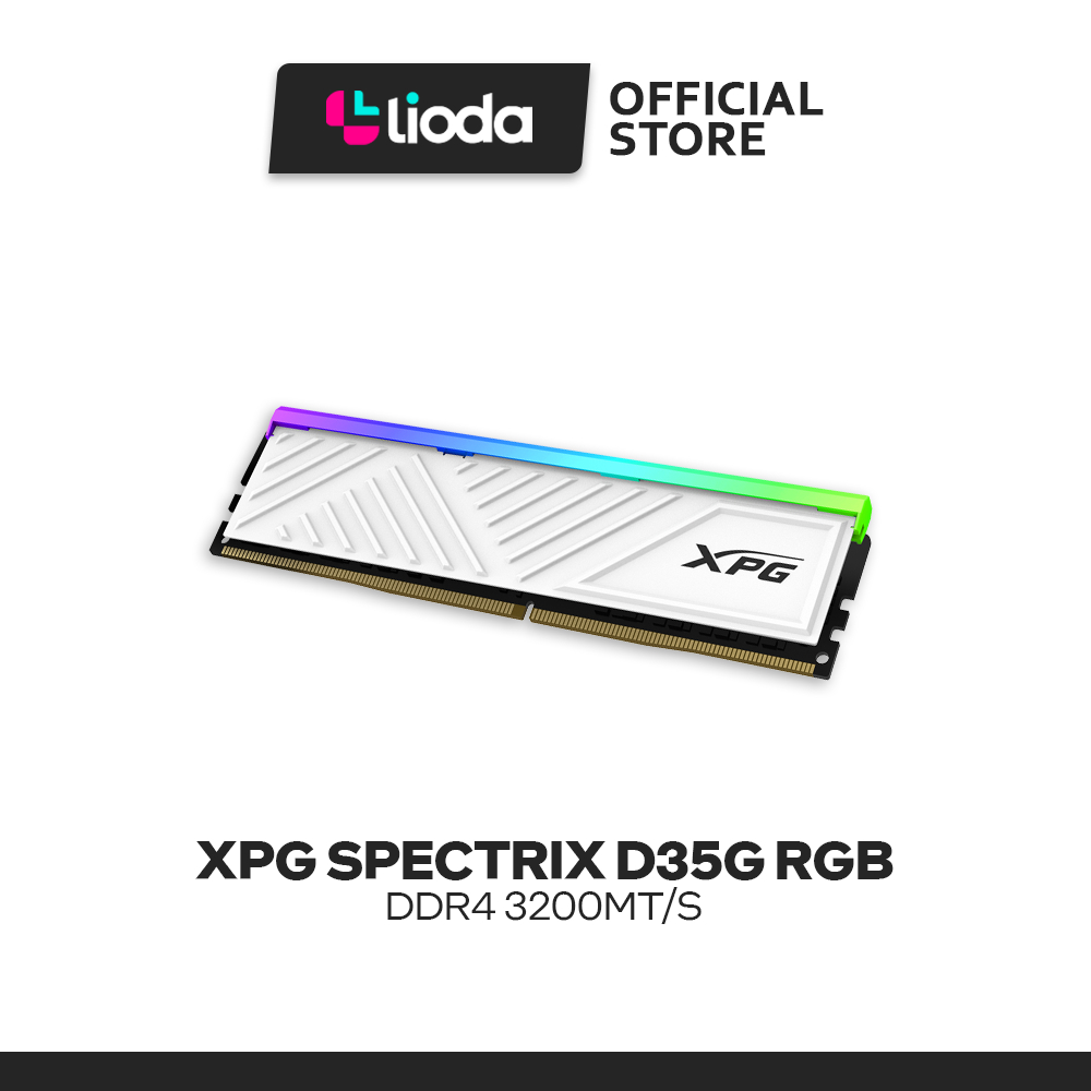 XPG Spectrix D35G DDR4 RGB White Gaming RAM 3200MHZ (8GB / 16GB / 32GB ...