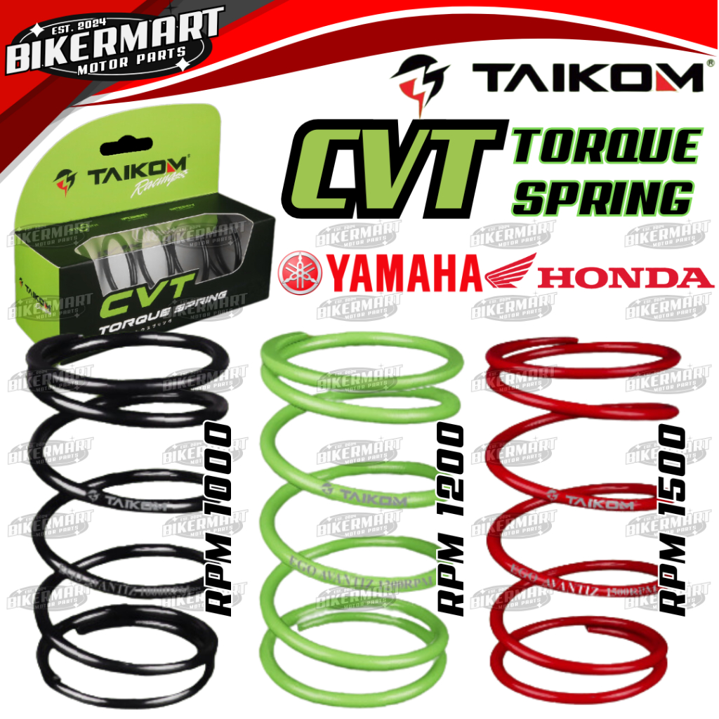 TAIKOM RACING TORQUE SPRING REAR PULLEY CVT NVX NMAX EGO SOLARIZ ...